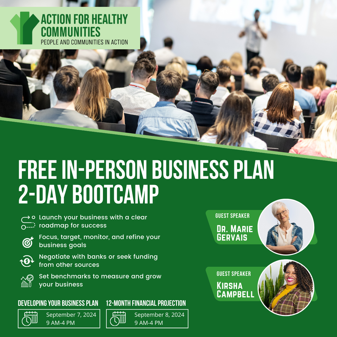 Free In-Person Business Plan 2-Day Bootcamp – Action for Healthy ...